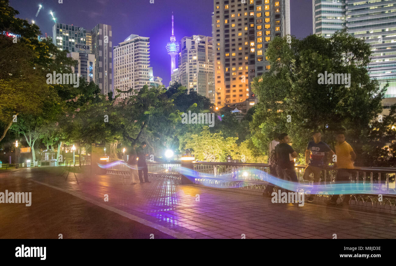 KLCC Park at night, Kuala Lumpur, Malaysia Stock Photo - Alamy