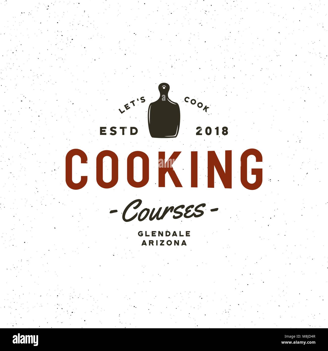 vintage cooking classes logo. retro styled culinary school emblem ...
