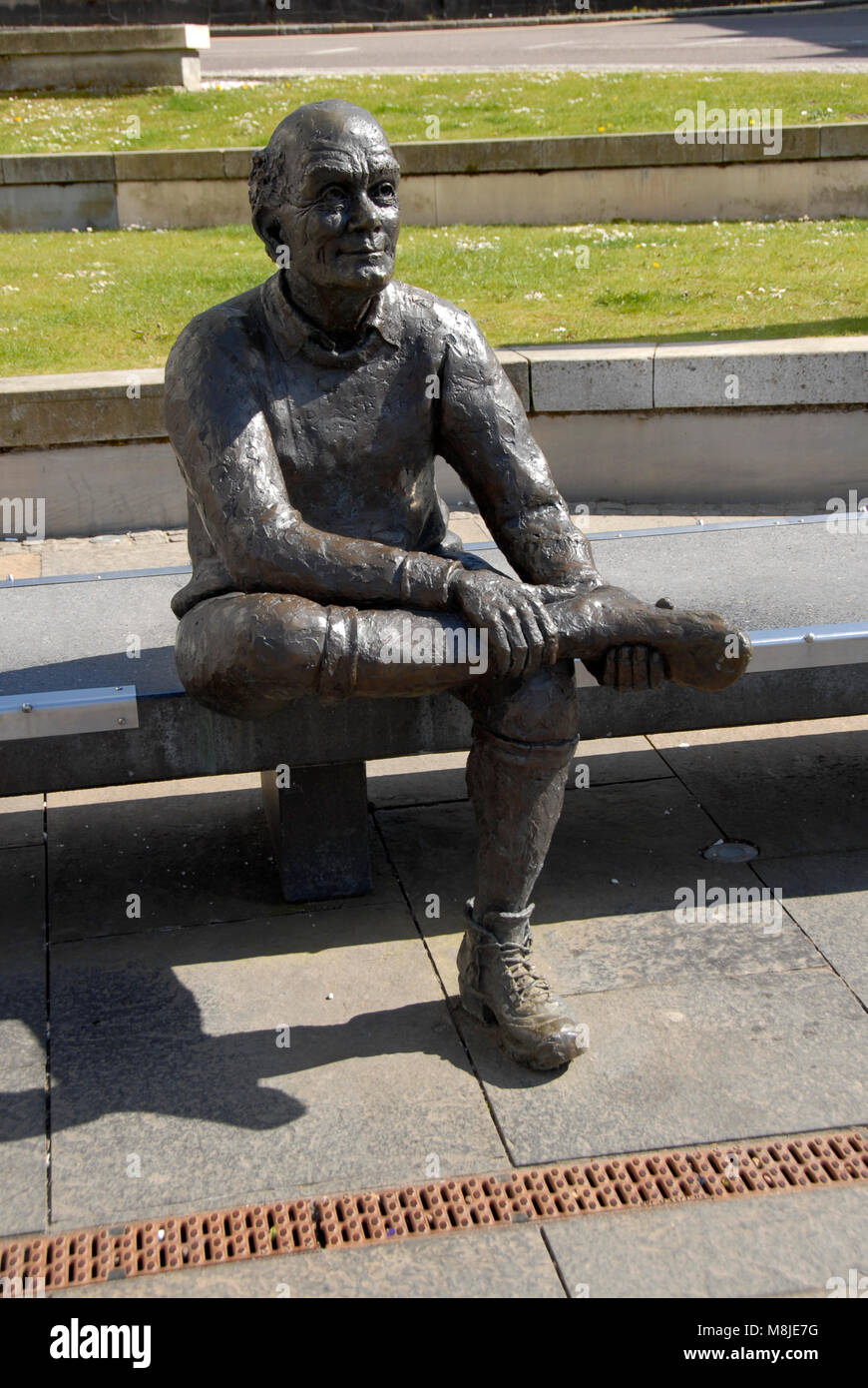 Long distance walker statue, Fort William, Scotland Stock Photo - Alamy