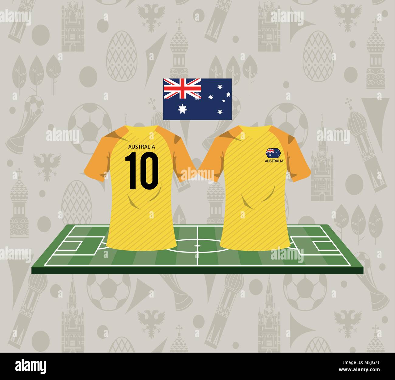 Australia soccer uniform Stock Vector Images - Alamy
