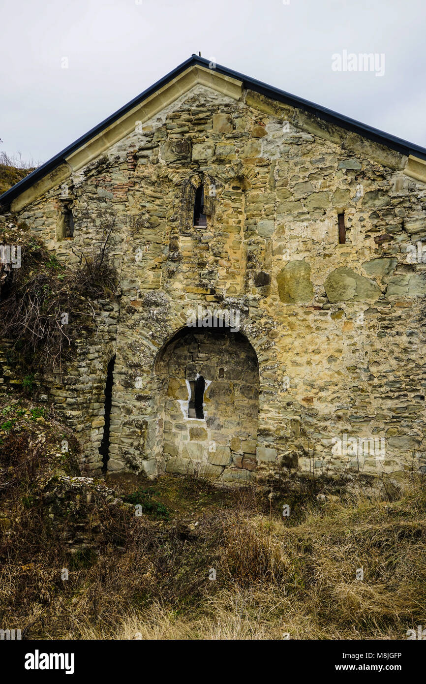 Ujarma castle ruins hidden in Caucasian mountain on the way from Kartli ...