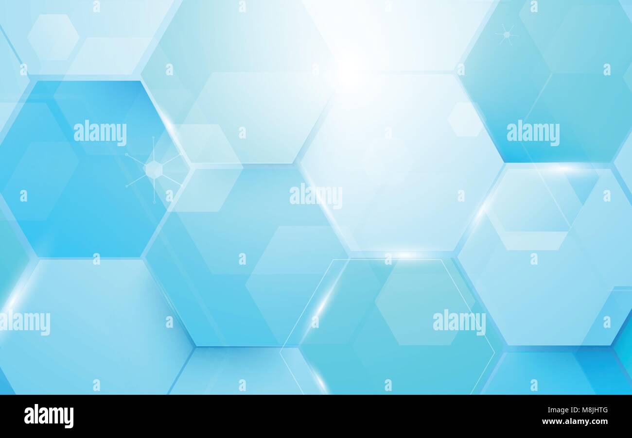 Abstract blue technology digital hi tech hexagons concept background Stock Vector Image & Art ...