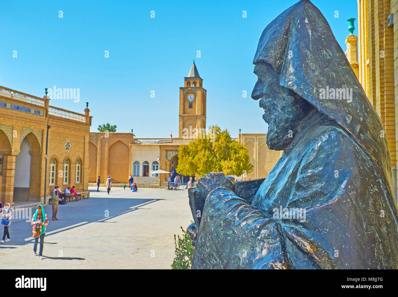 ISFAHAN, IRAN - OCTOBER 20,2017: The statue of Armenian Archbishop ...
