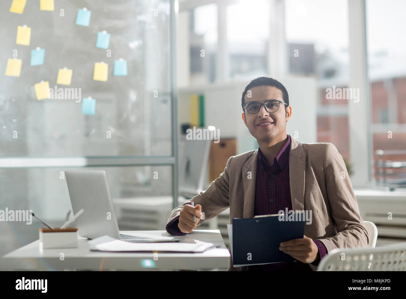 Man at office Stock Photo - Alamy