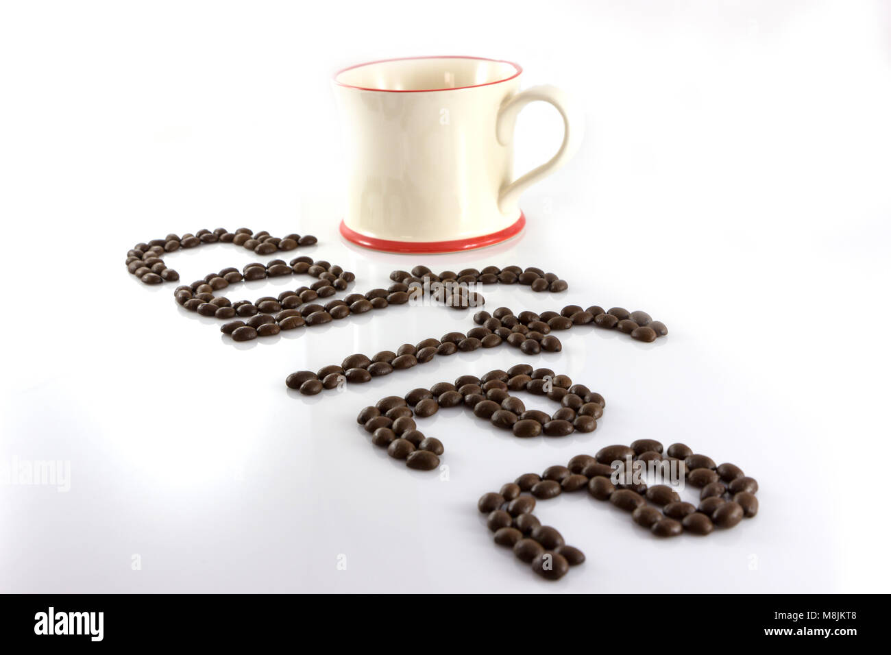 coffee beans isolate on white background Stock Photo - Alamy