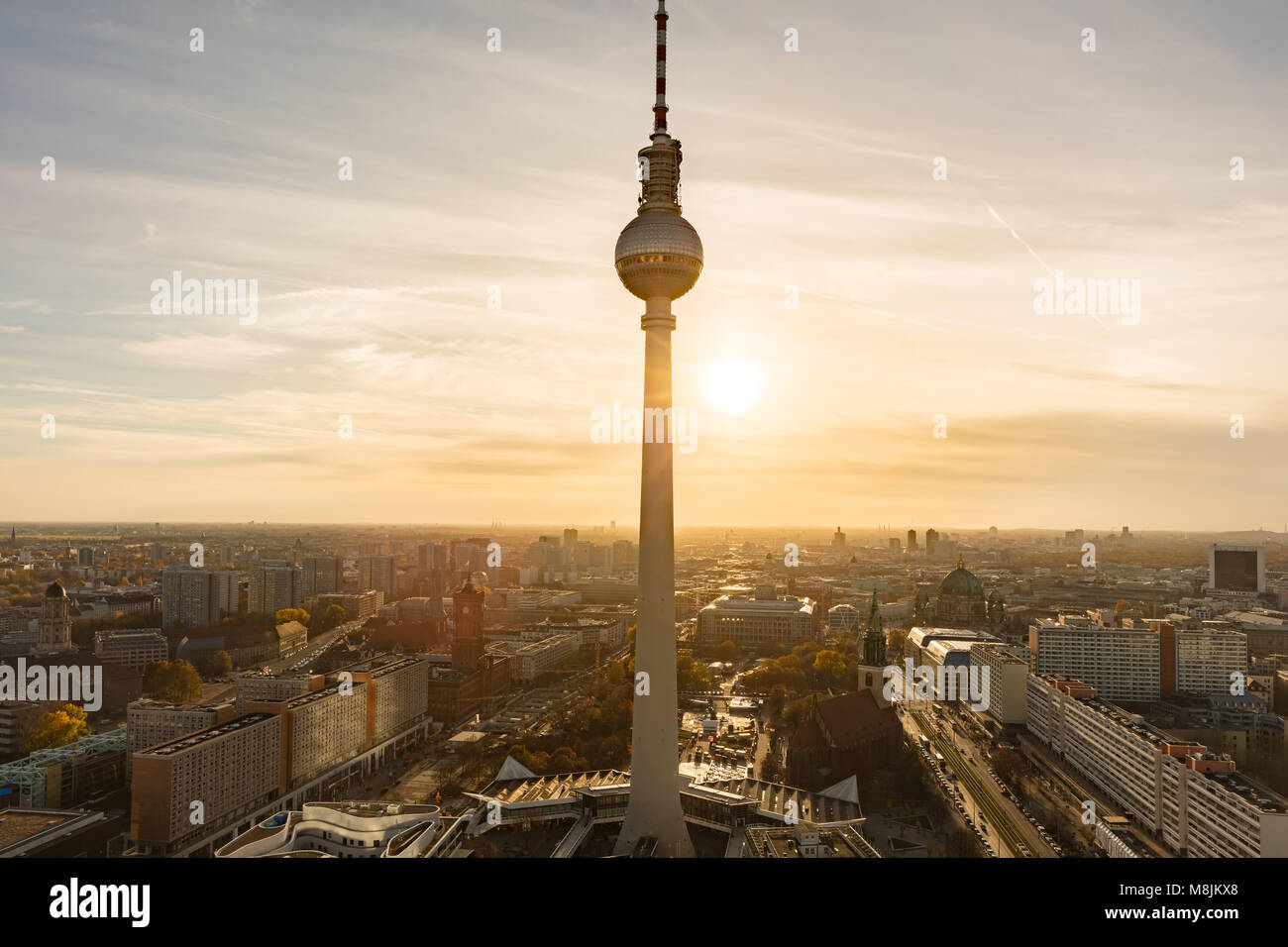 Berlin tower sun hi-res stock photography and images - Alamy