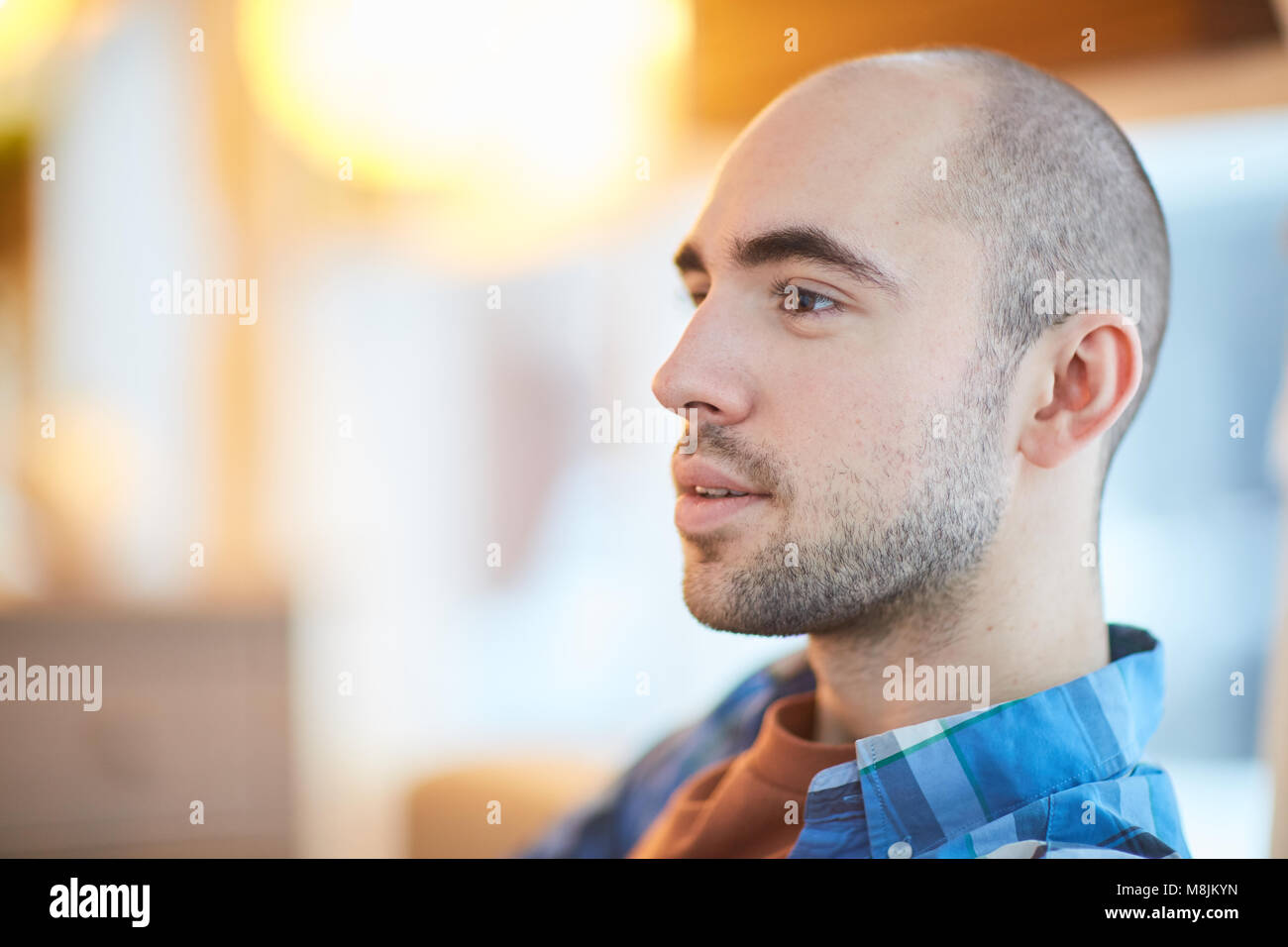 Side view handsome young man hi-res stock photography and images - Alamy