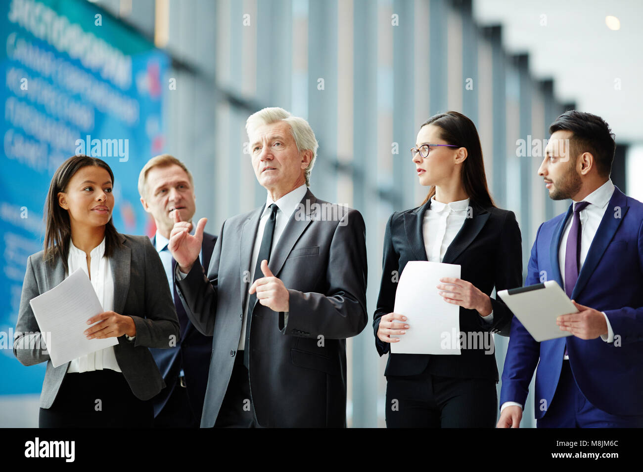 On way to conference Stock Photo - Alamy