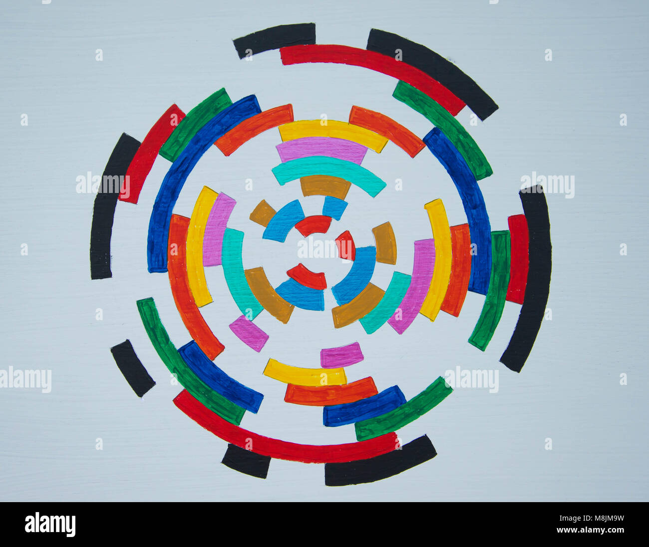 Painted geometric hi-res stock photography and images - Alamy