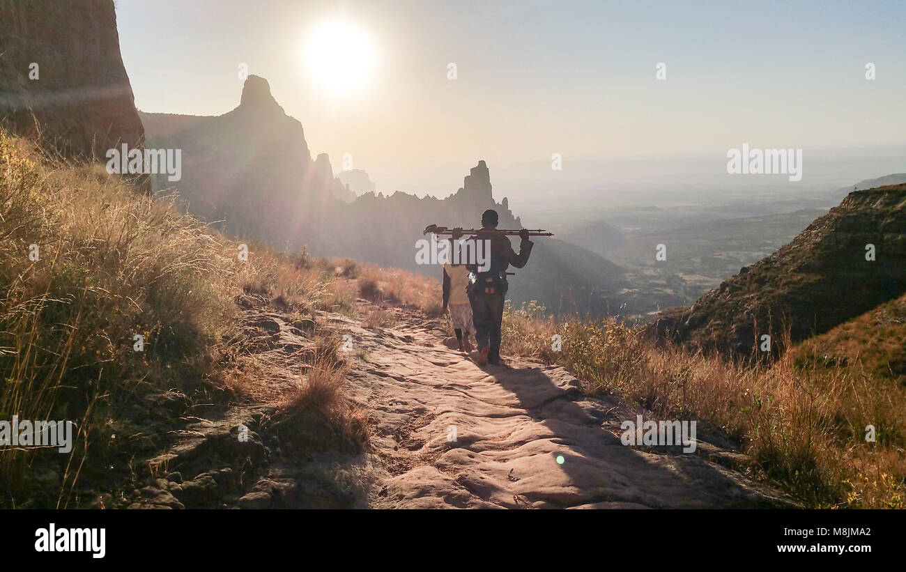 Abuna Abraham Ritual fan displayed by priest Stock Photo - Alamy