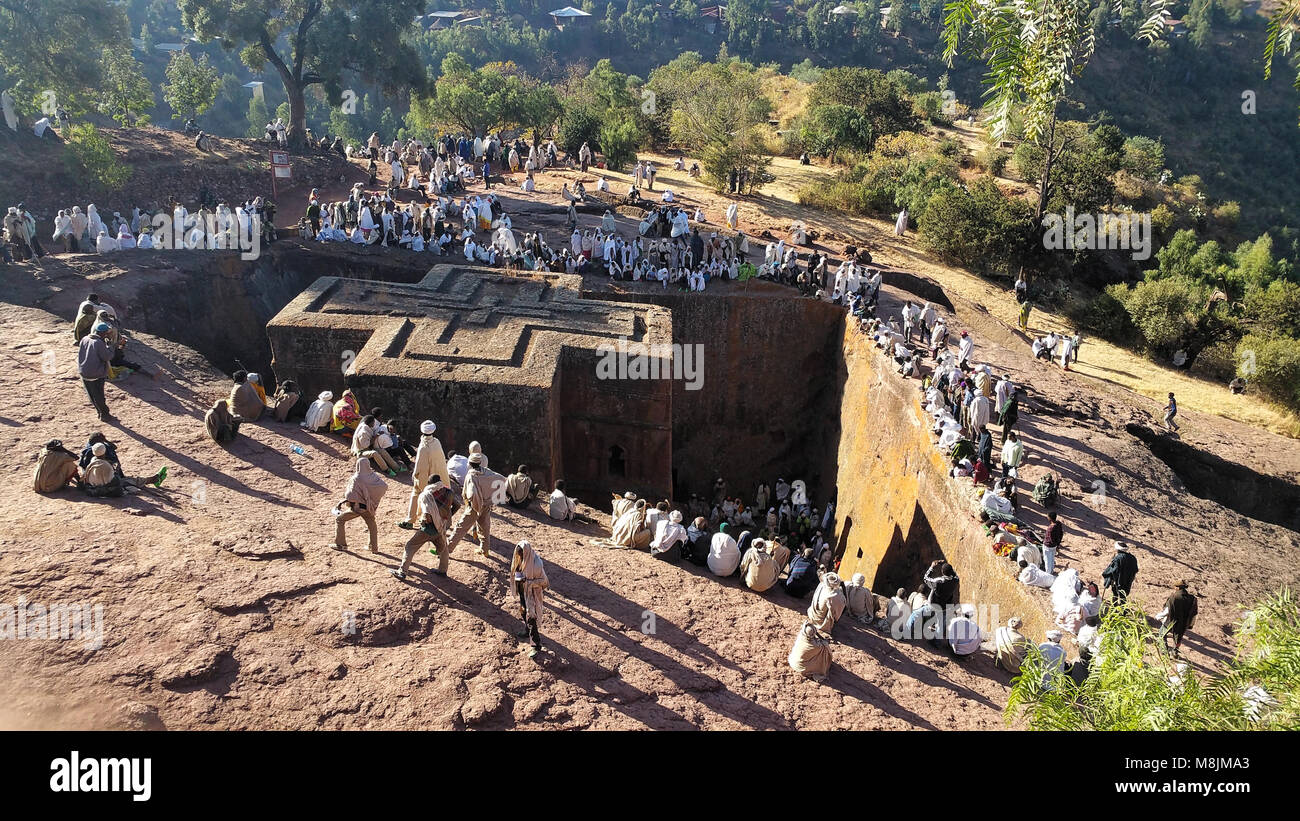 Bete Gyorgis Church, Lalibela, Ethiopia Stock Photo - Alamy