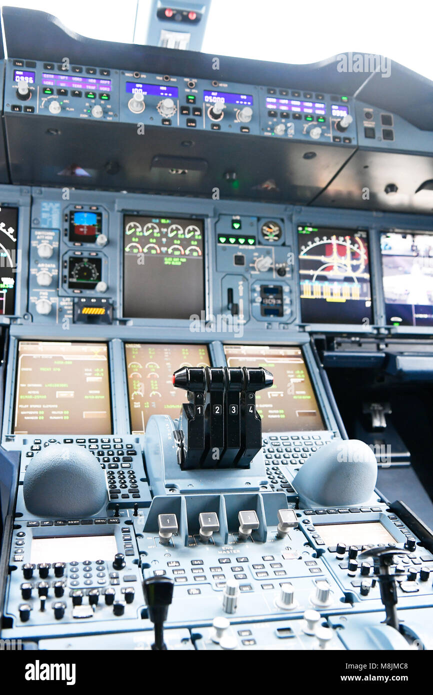 Displays in the cockpit, cockpit, panel, switch, switch security door ...