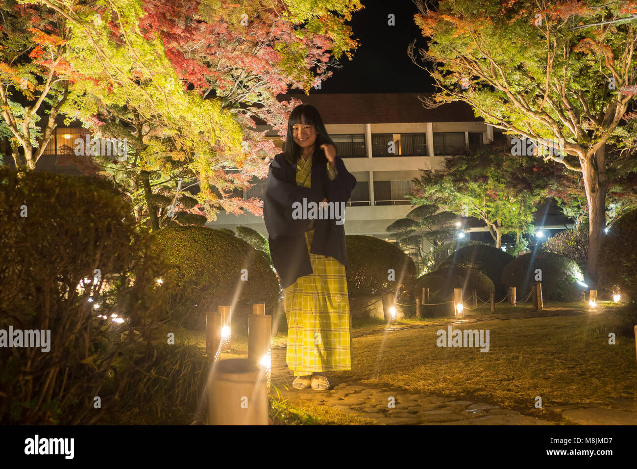 Posing in a yukata hi-res stock photography and images - Alamy