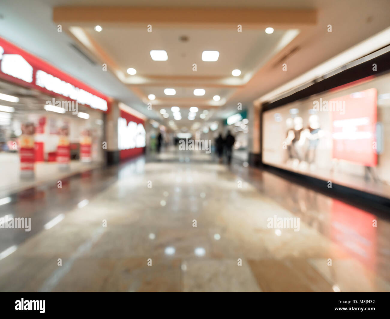 Shopping mall blur background Stock Photo - Alamy