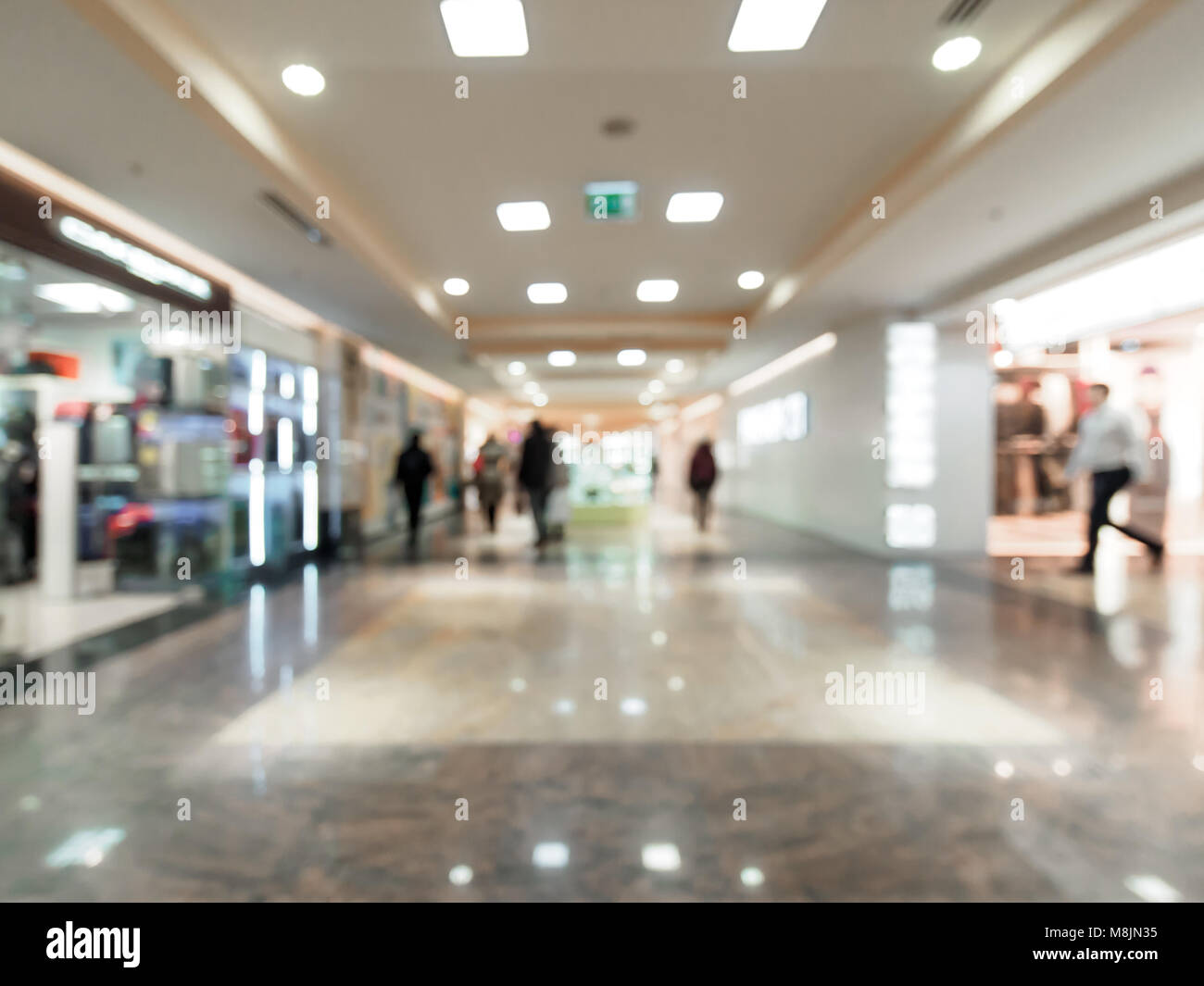 Shopping mall blur background Stock Photo - Alamy