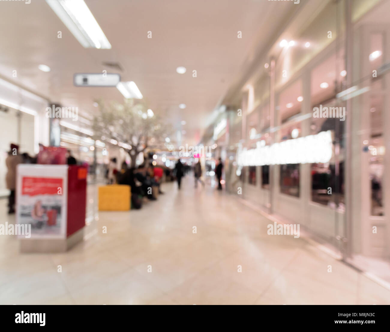 Shopping mall blur background Stock Photo - Alamy