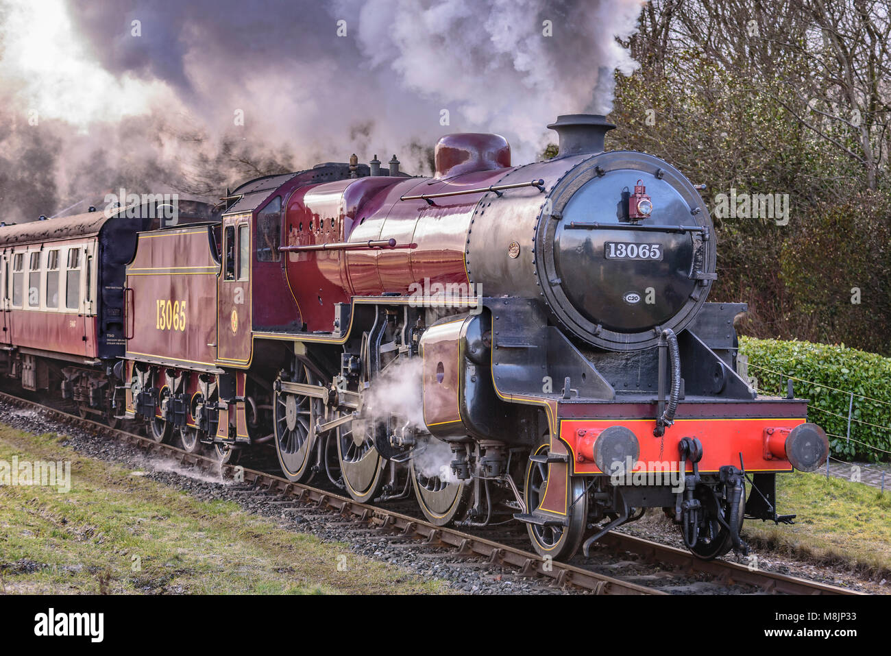 The Mogul steam locomotive The Crab pictured on the East Lancashire ...