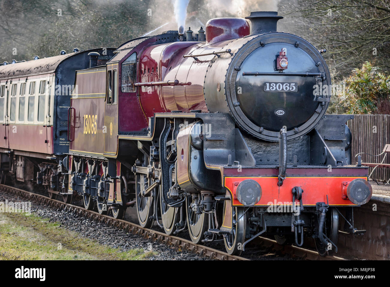 The Mogul steam locomotive The Crab pictured on the East Lancashire ...