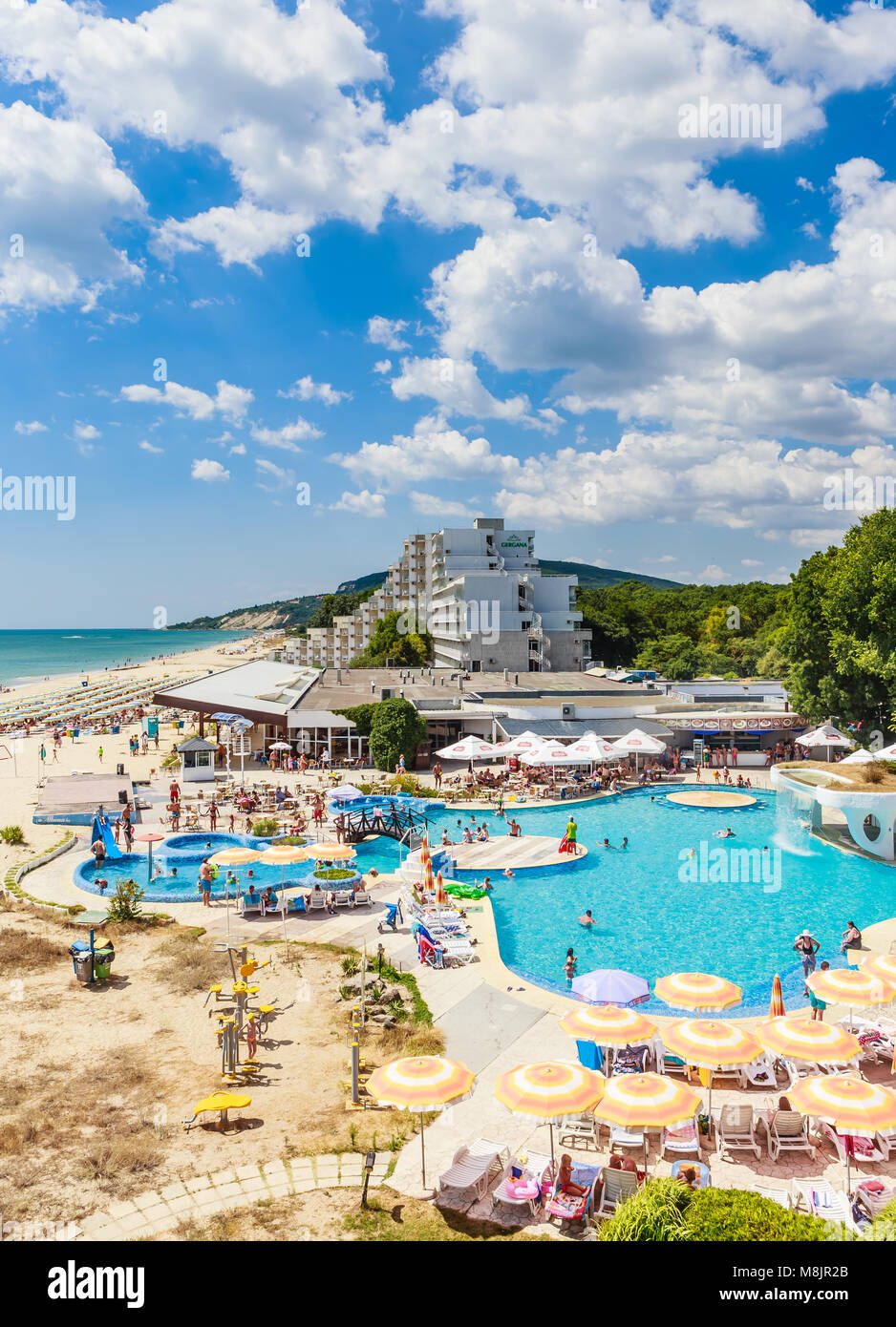 Pool on the territory of hotel. Resort Albena, Bulgaria Stock Photo - Alamy