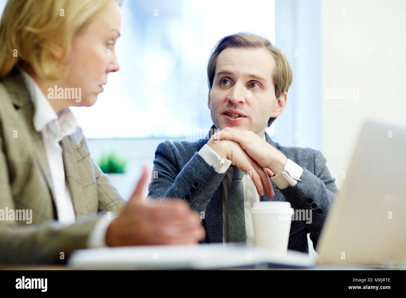 Business partners planning work hi-res stock photography and images - Alamy