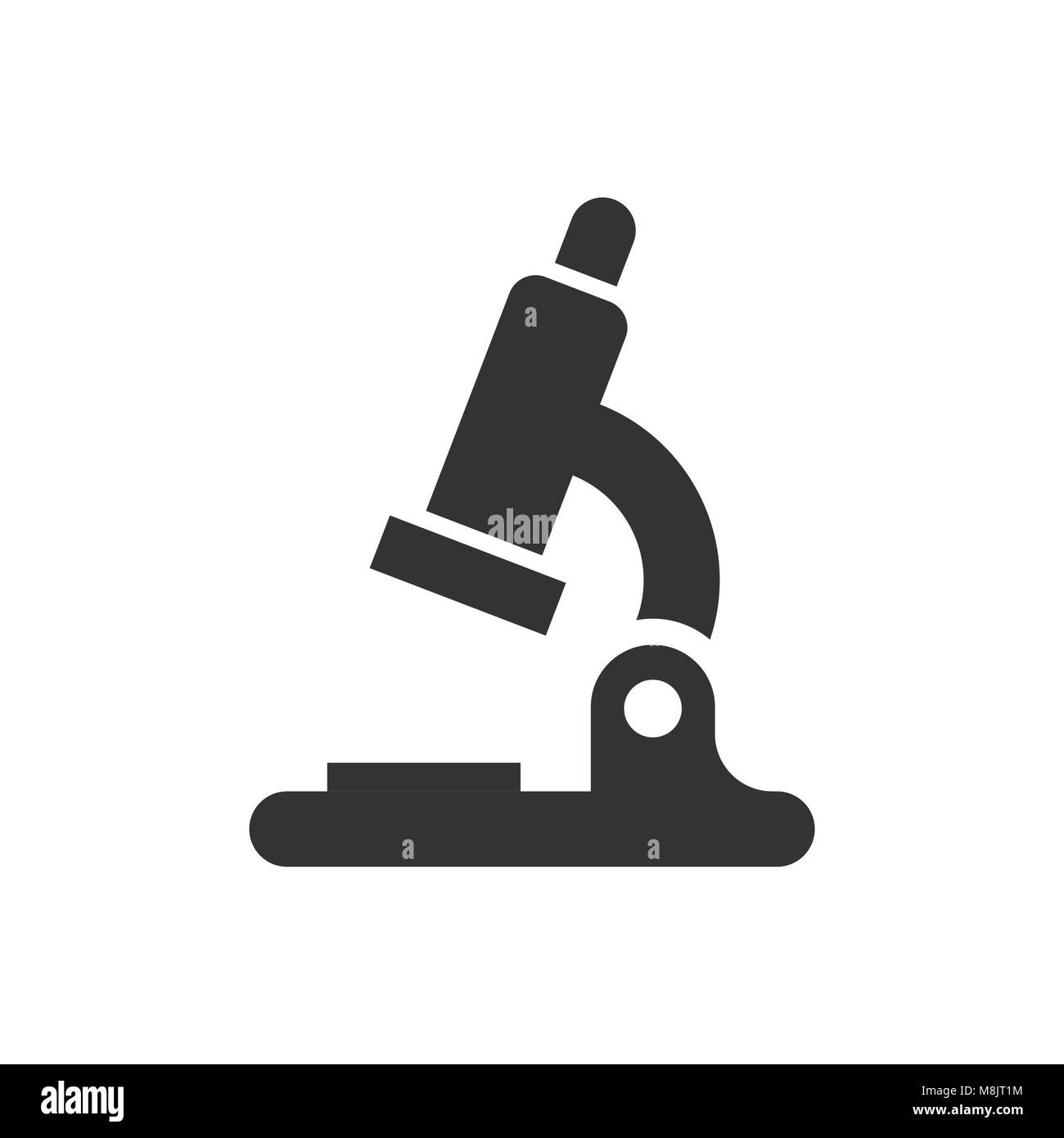 Microscope lab icon. Vector illustration. Business concept microscope ...