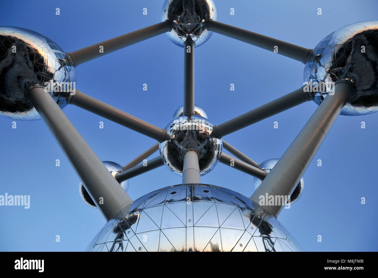 Atomium constructed for 1958 Brussels World's Fair (Expo 58) on Plateau ...