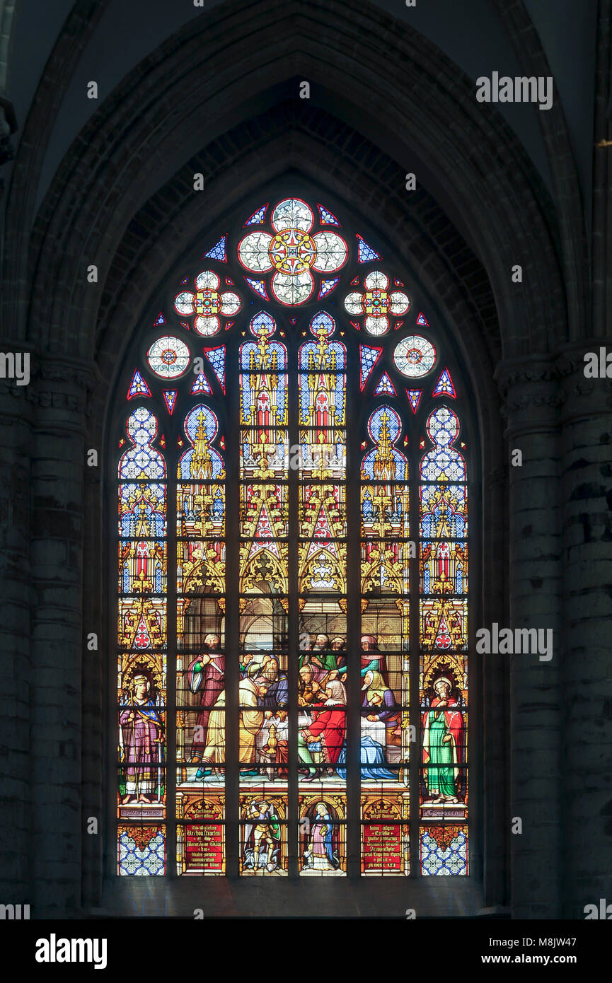 Brabantine Gothic Co-Cathedrale collegiale des Ss Michel et Gudule ...