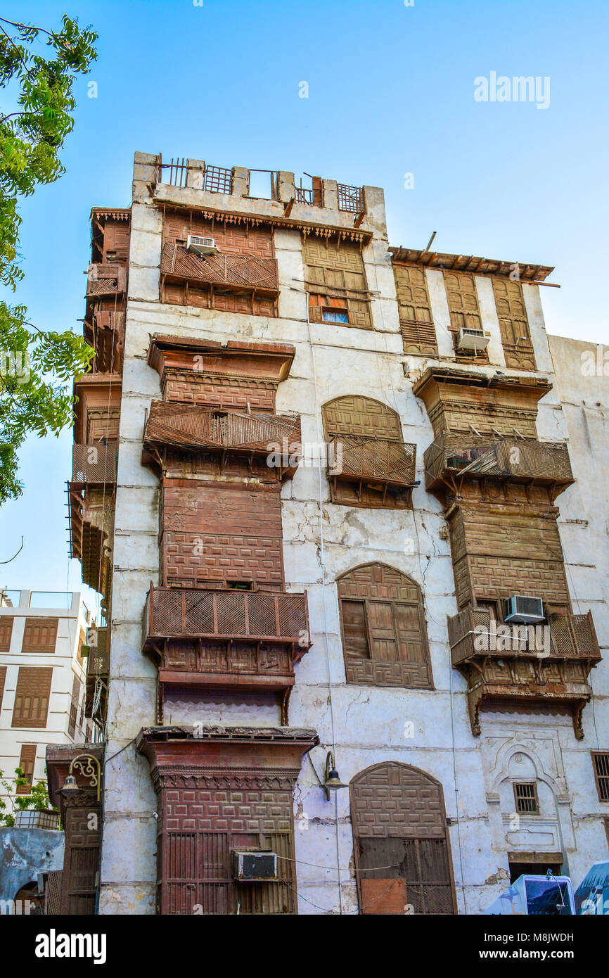 Old building in historical village Jeddah, Saudi arabia Stock Photo - Alamy