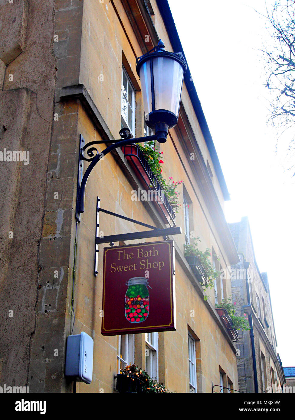 A sign of an old fashion sweet shop, Bath, England Stock Photo - Alamy