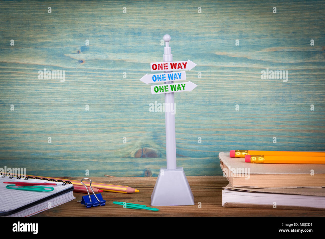 One Way. Abstract Background Stock Photo - Alamy
