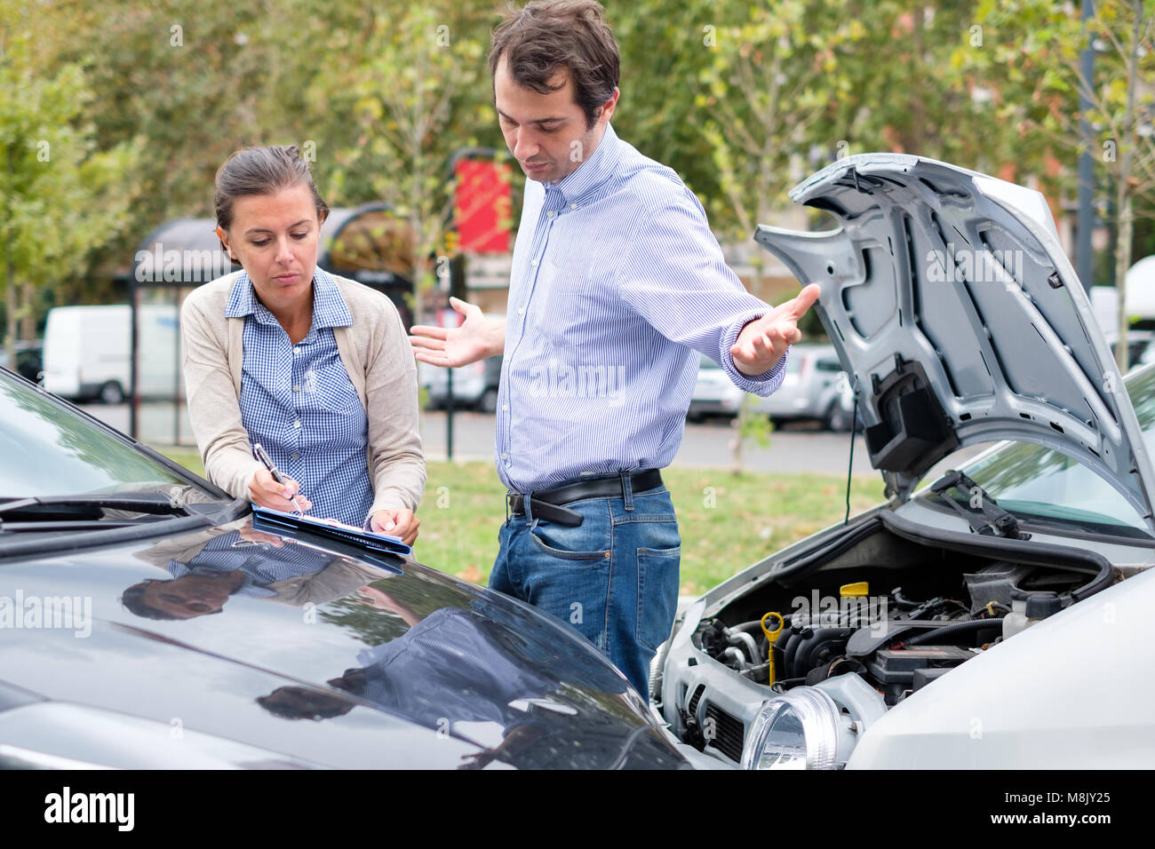 Car accident woman hi-res stock photography and images - Alamy