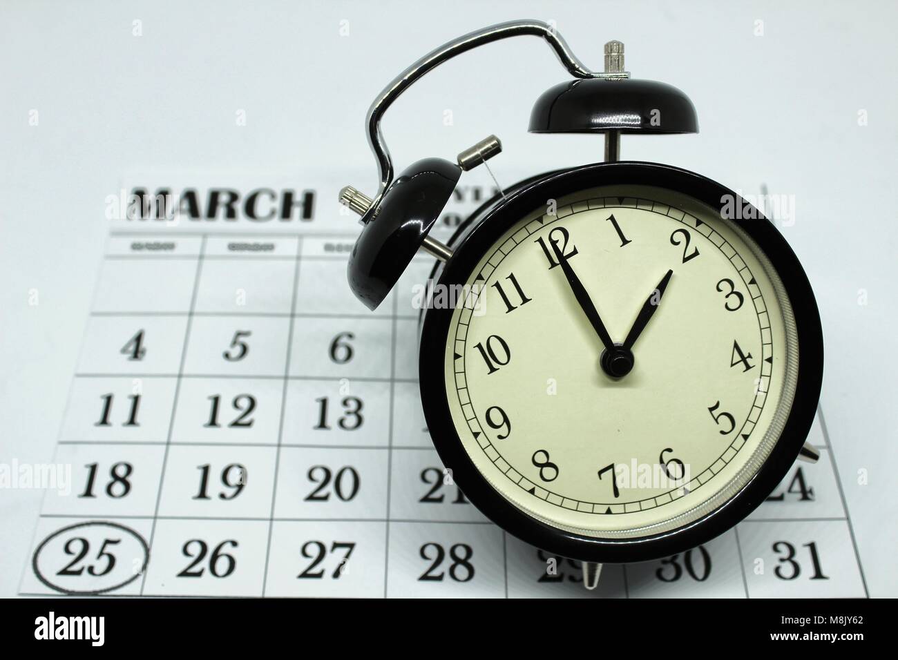 Daylight Savings Spring Forward sunday at 2:00 a.m. March 25 date ...