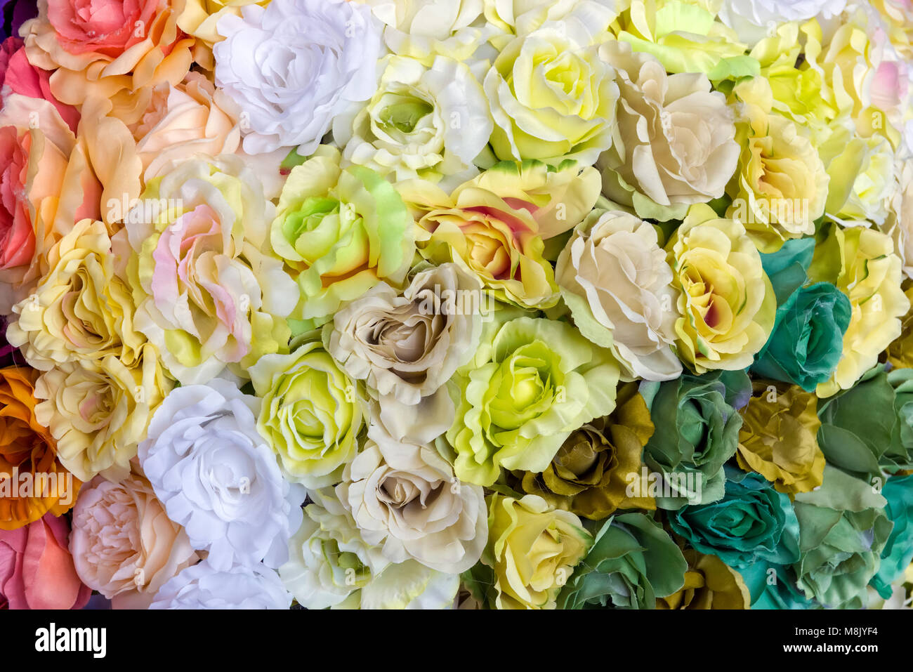 Colorful design pattern of flower texture and background Stock Photo ...