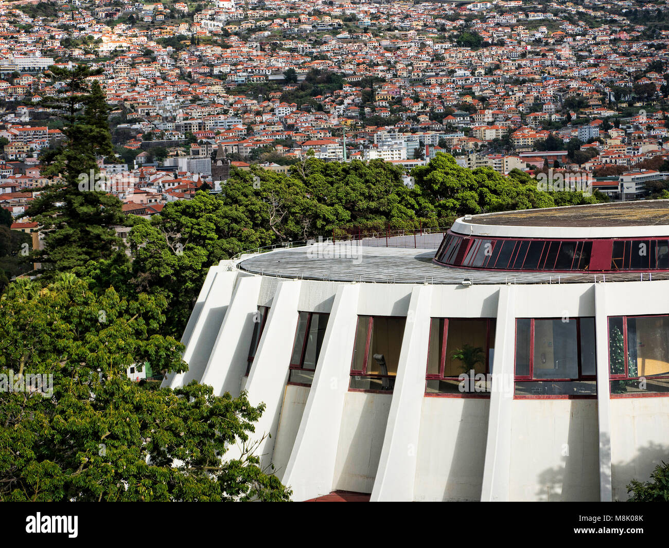 Funchal is the Capital of the island of Madeira. The distinctive houses ...