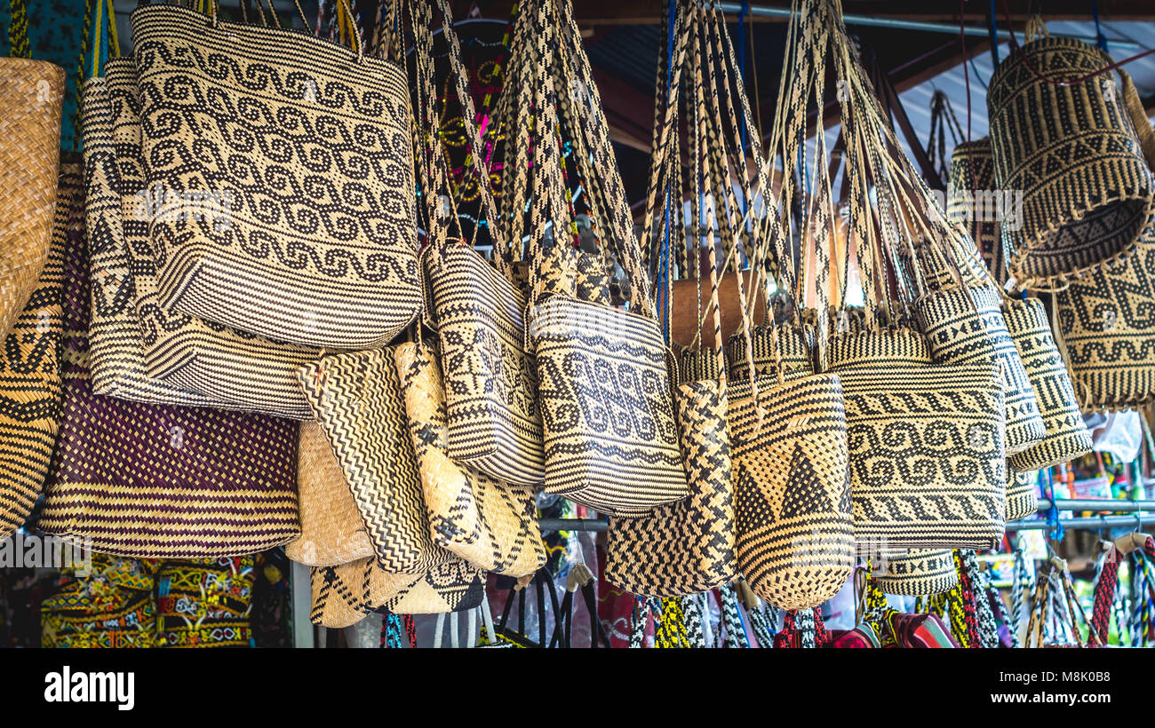 Indigenous rattan bag hi-res stock photography and images - Alamy