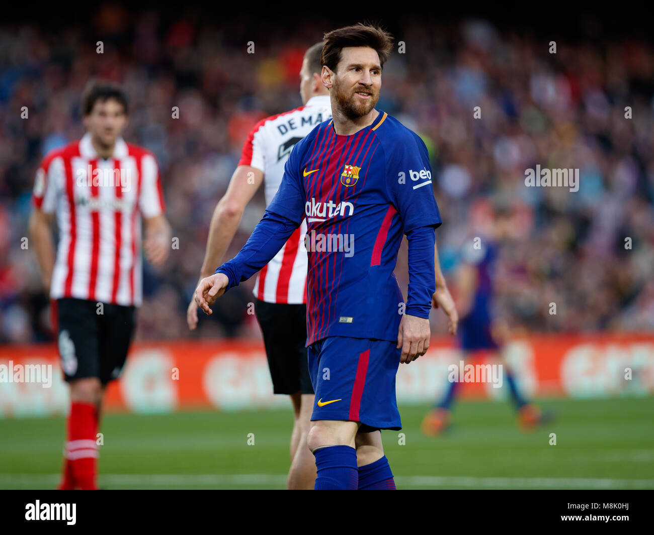 Badalona, Spain. 18th Mar, 2018. 18th March 2018; Lionel Messi of FC ...