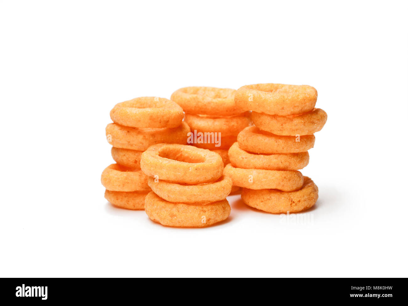 Crispy fried onion rings isolated on white Stock Photo - Alamy