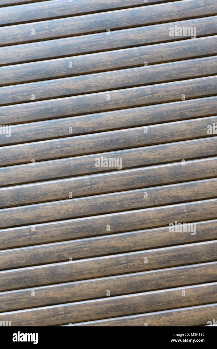 Vintage brown barrel wooden planks background texture with scratches ...