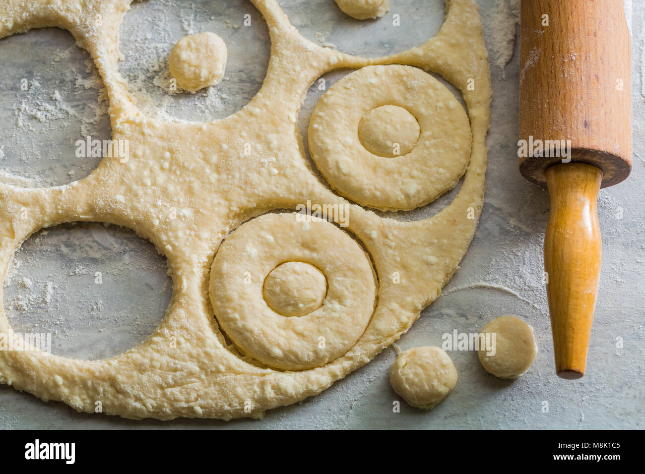 Donut making process hi-res stock photography and images - Alamy