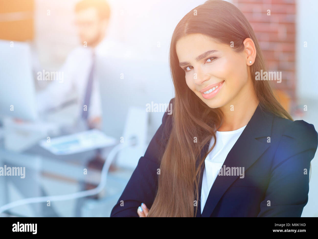 female Manager in the workplace Stock Photo - Alamy
