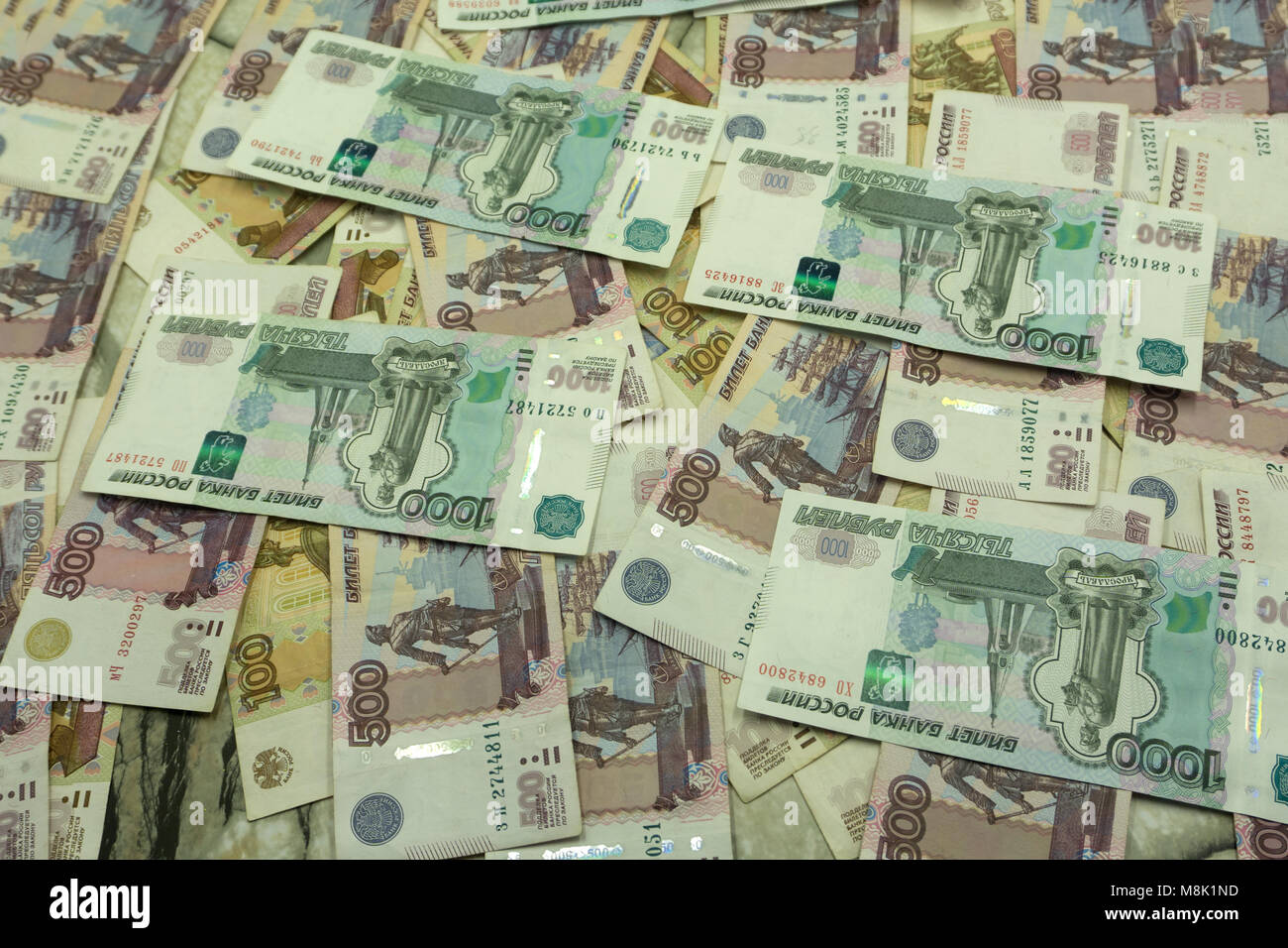 Background from the Russian paper money Stock Photo - Alamy