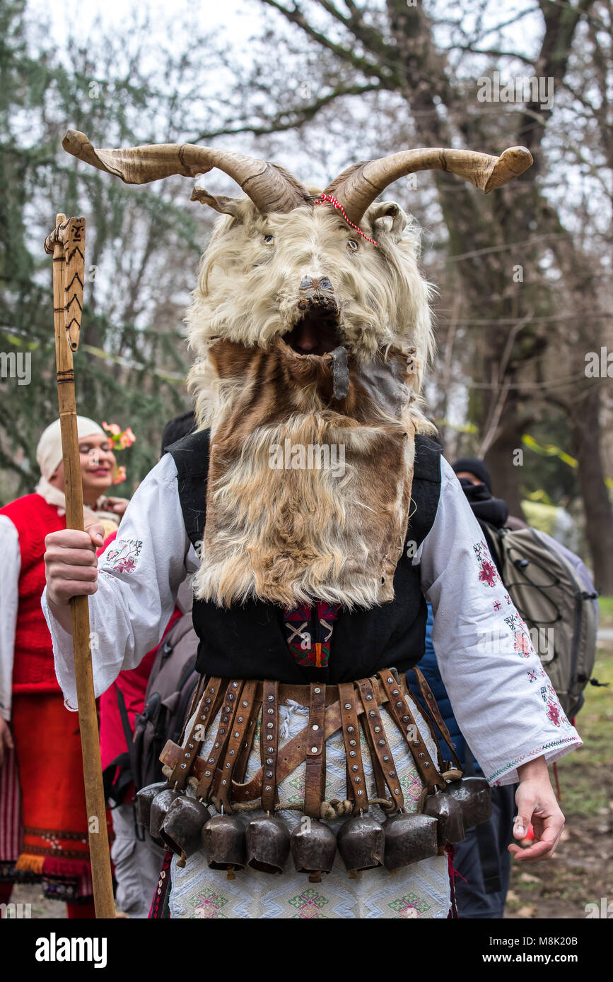 Kukeri. Festival Kukerland 2018 Bulgaria Stock Photo - Alamy