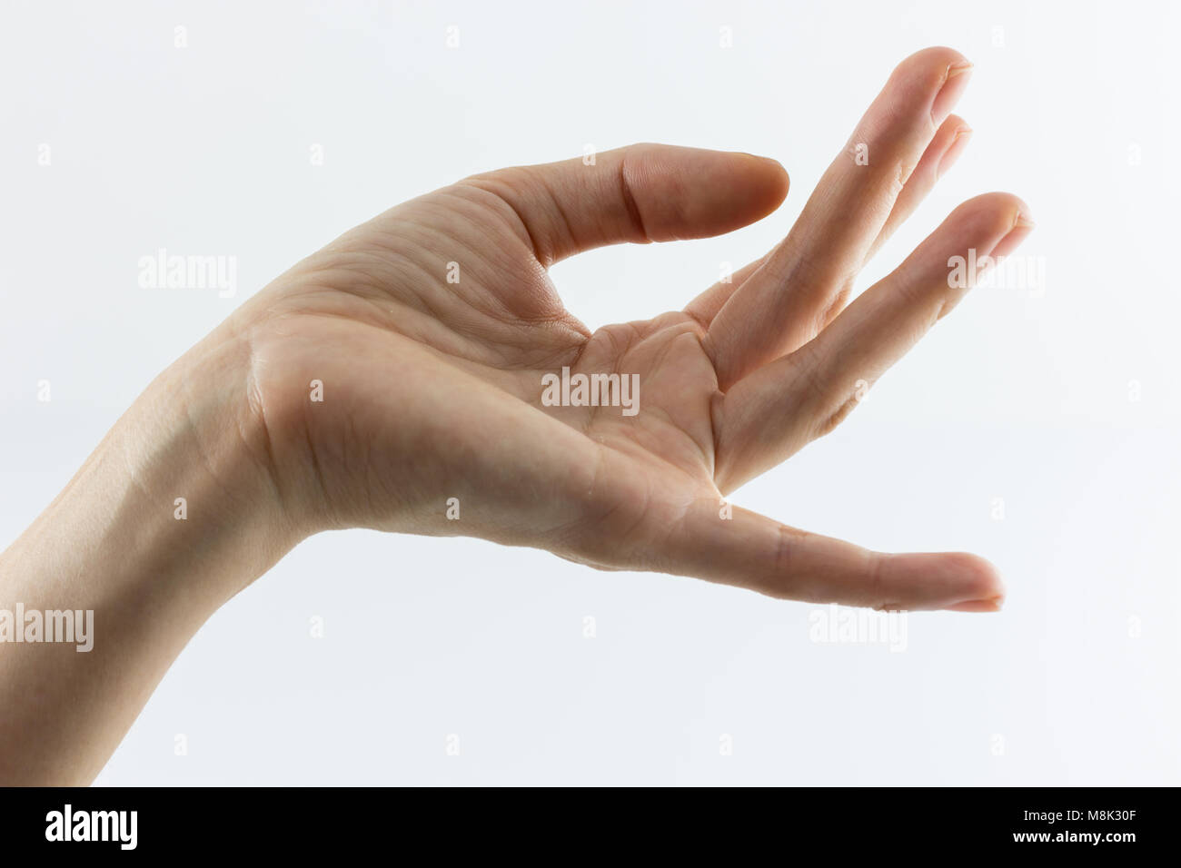 Woman hand Isolated on white Stock Photo - Alamy
