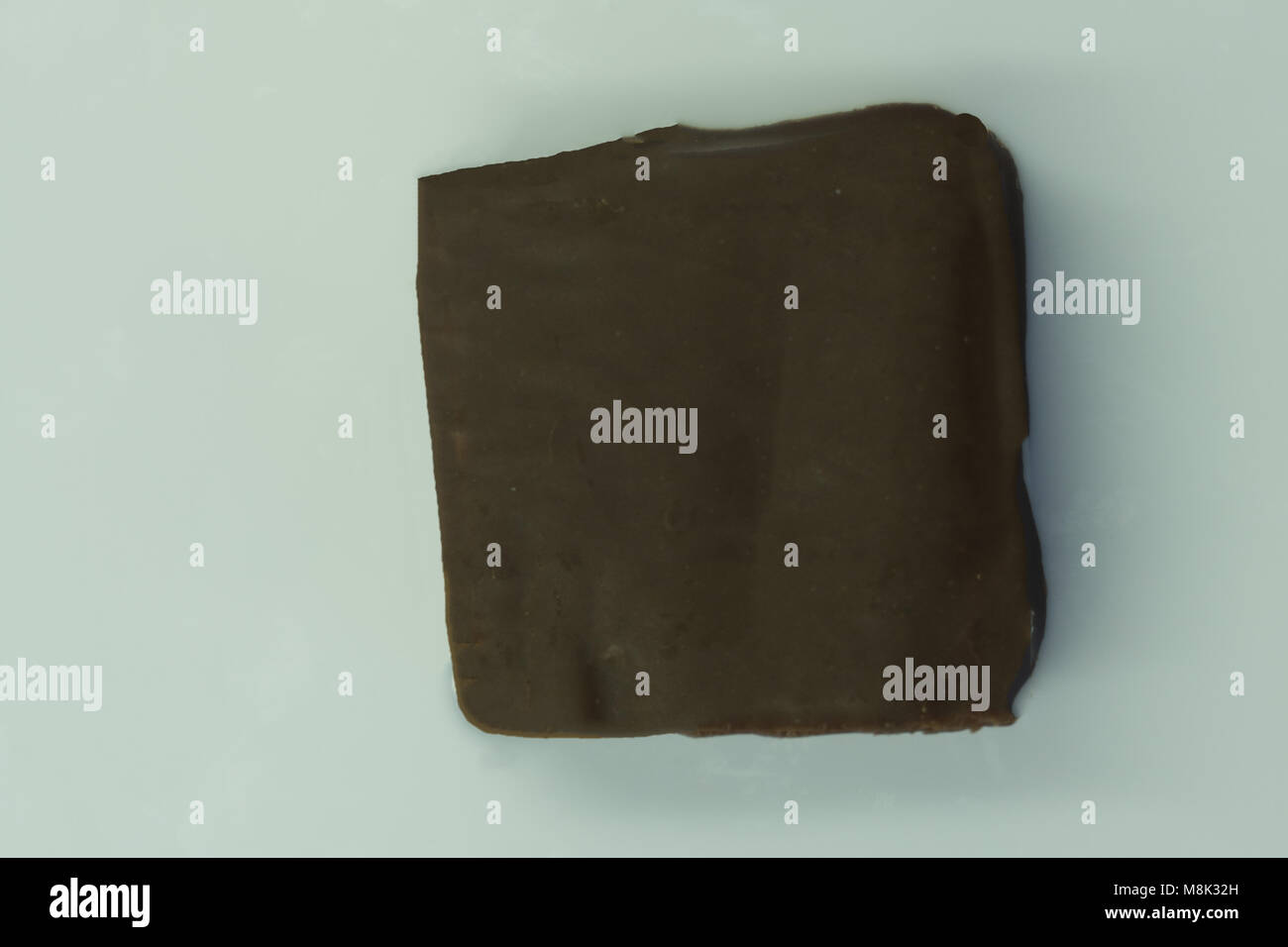 Broken chocolate pieces set isolated on white background as package ...