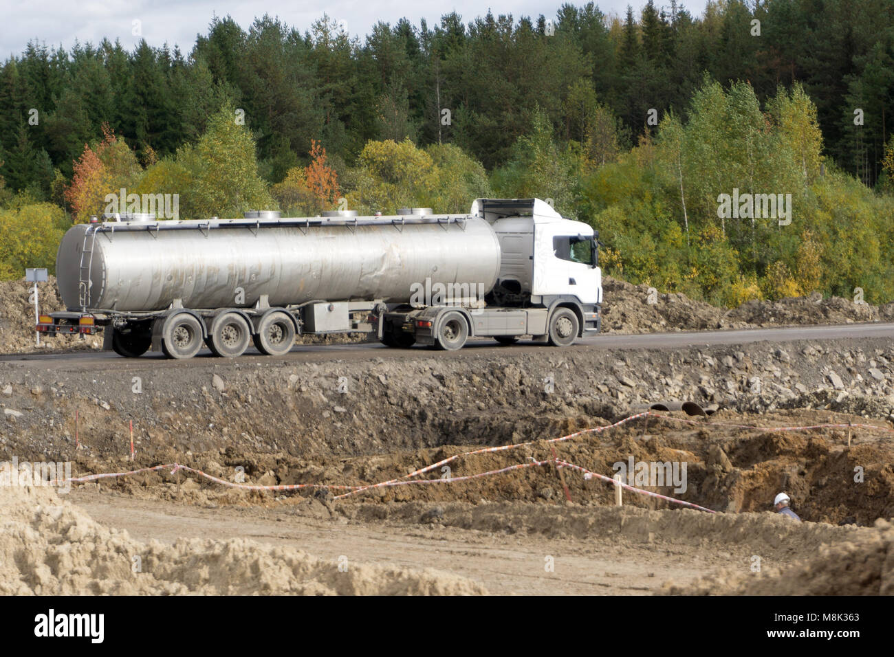 Automotive fuel tankers shipping fuel Stock Photo - Alamy