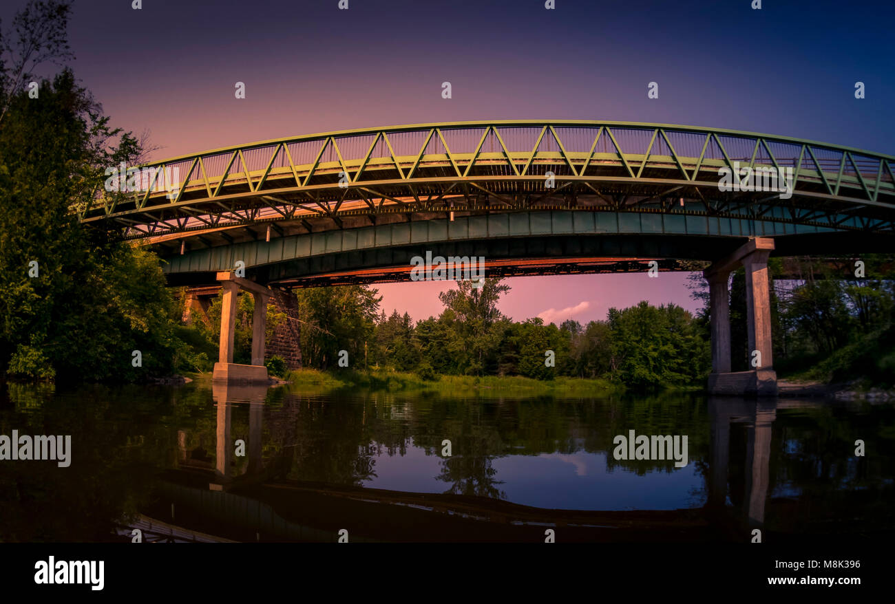 Bridge with water Stock Photo - Alamy