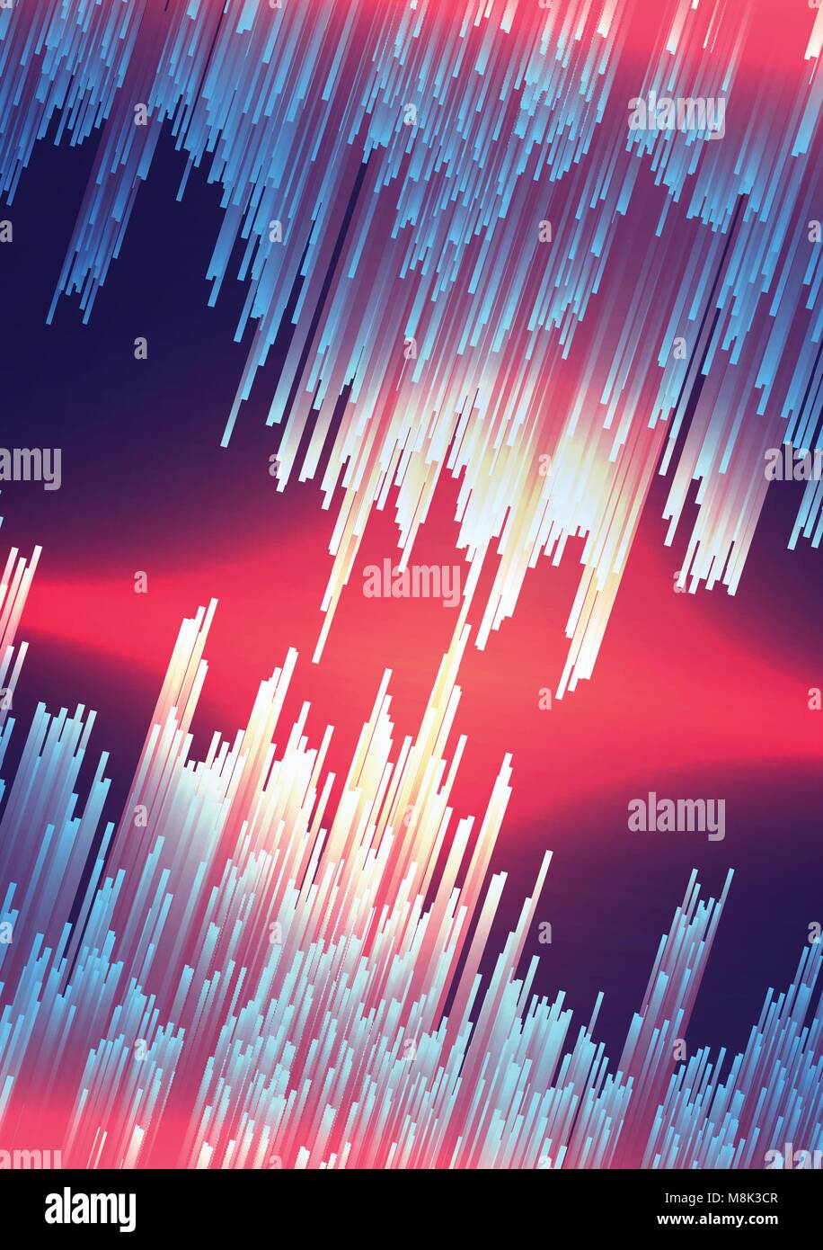 Broken Connection Abstract Fiber Optics Background - Vector ...