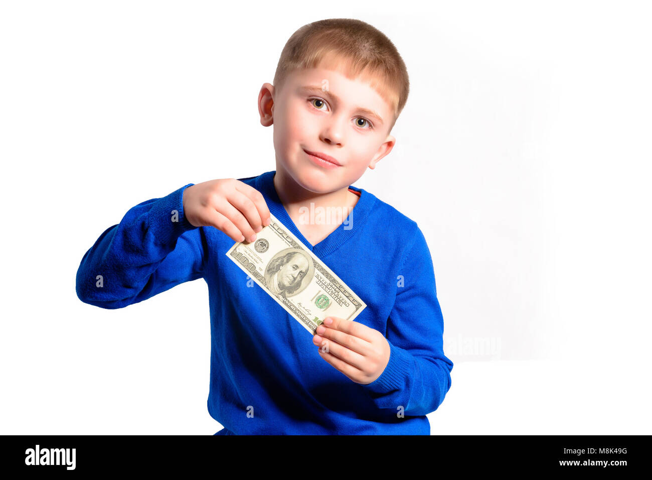 Sad face in dollar bill hi-res stock photography and images - Alamy