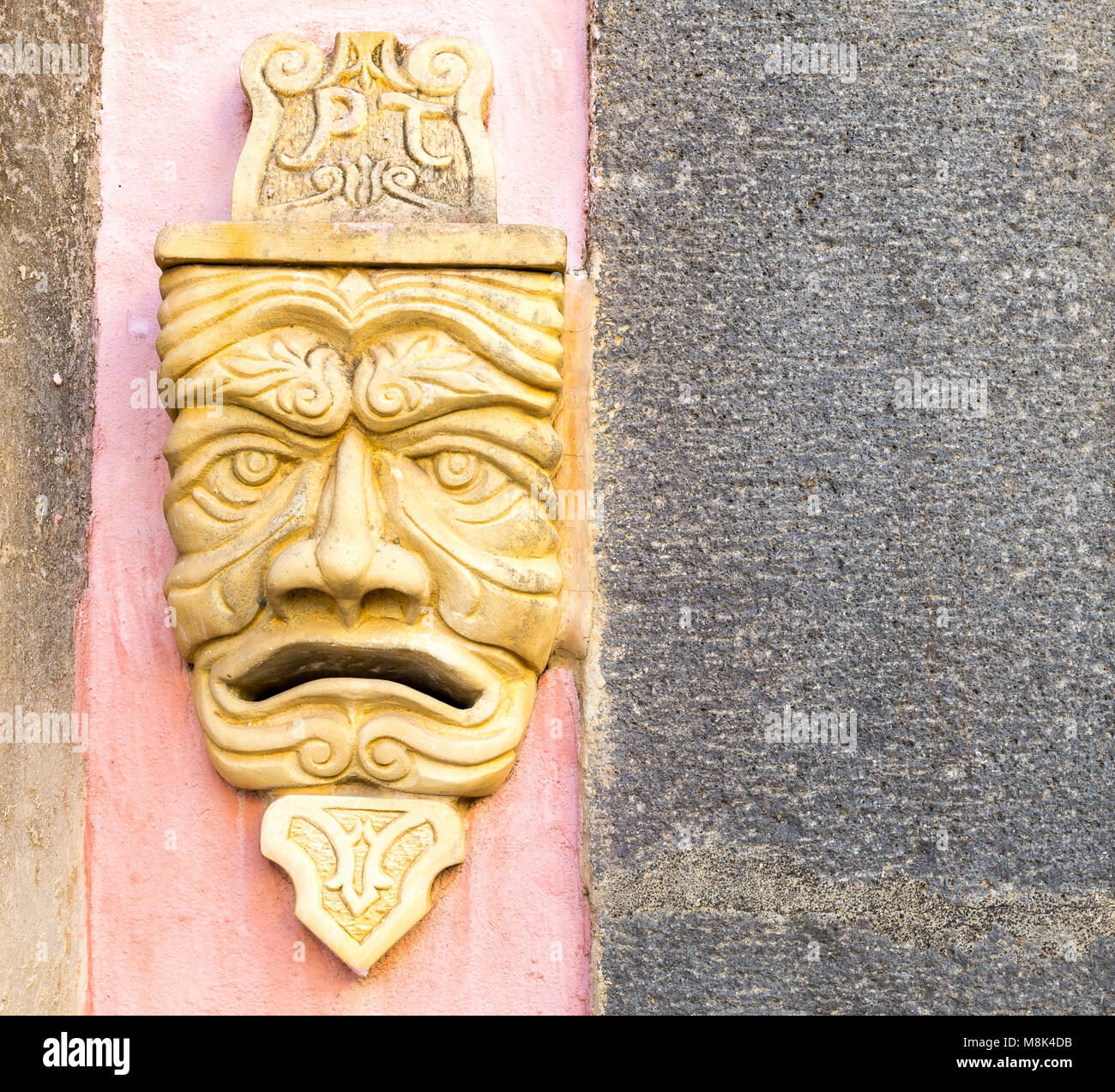 The detail of a door baroque in Sicily Stock Photo - Alamy