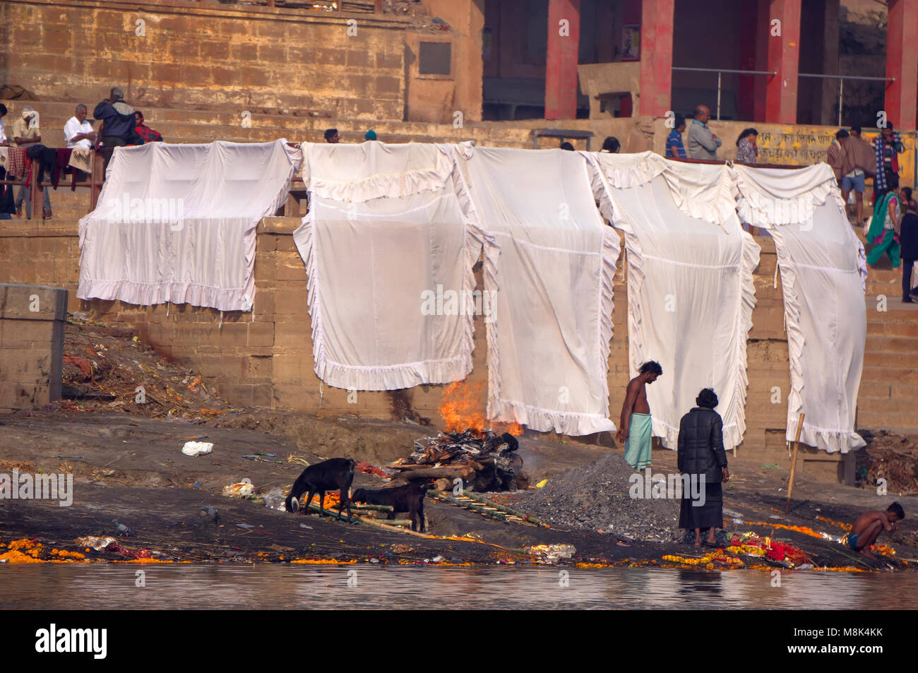 Dead body ceremony varanasi uttar hi-res stock photography and images ...